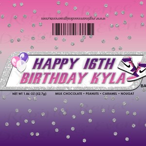 Sneaker Theme Candy Bar Wrappers | Sneakers Party Favors | Candy Bar ...