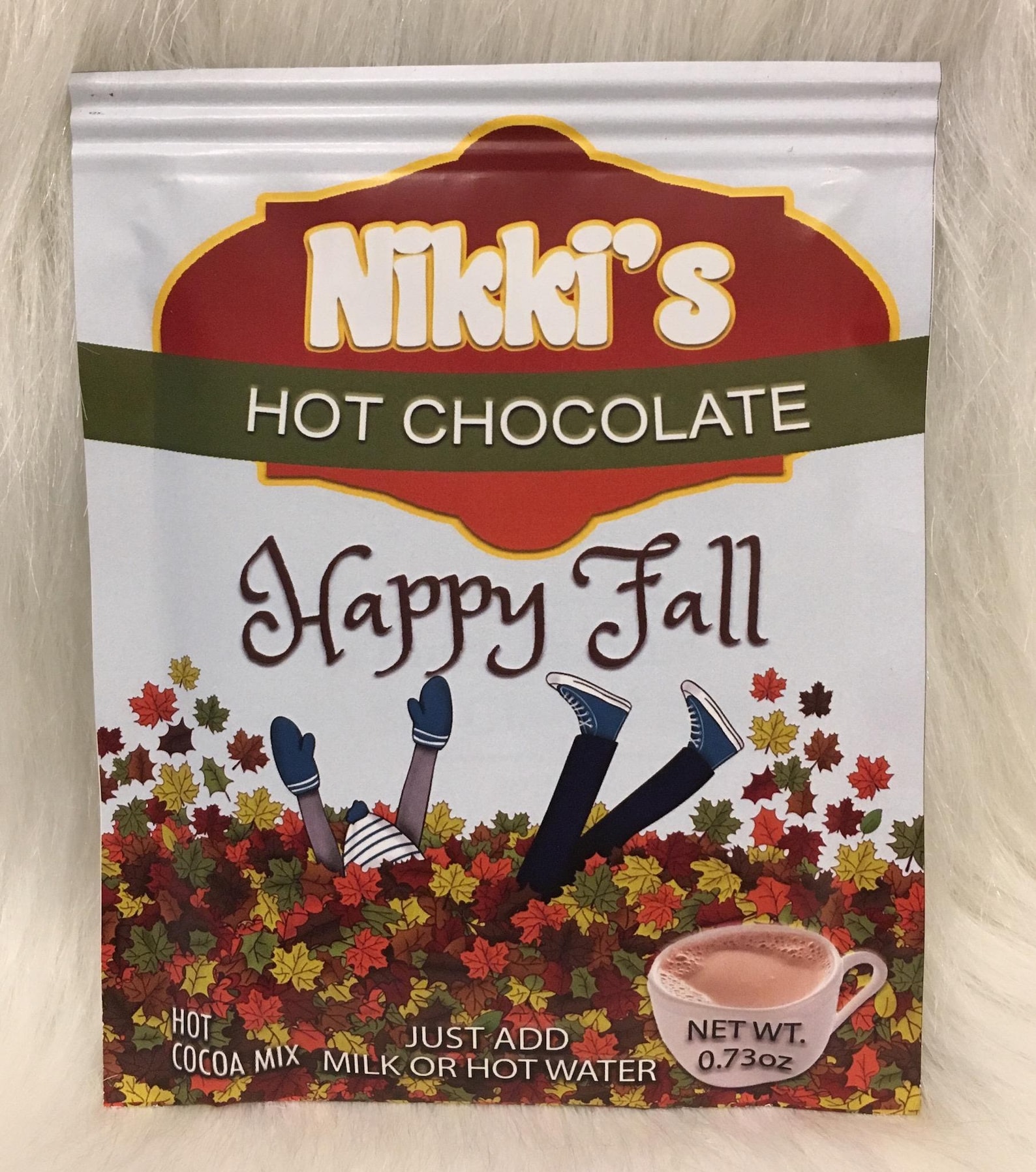 Happy Fall Hot Cocoa Wrappers Hot Chocolate Favors Hot | Etsy