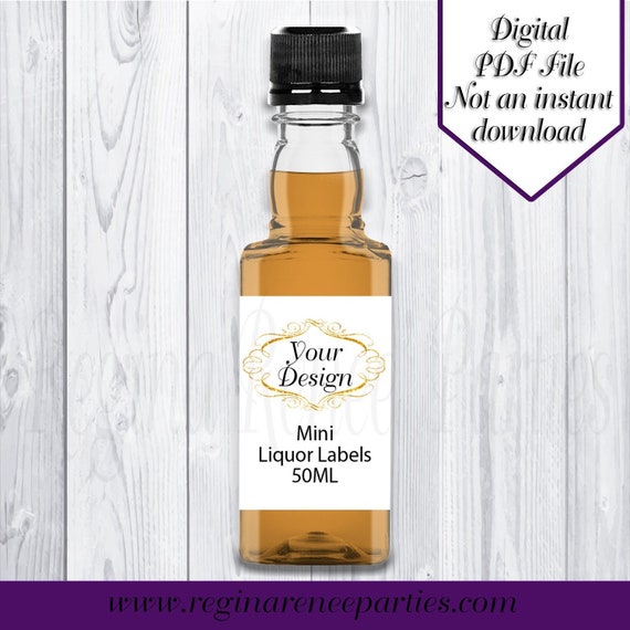 Mini Liquor Bottle Labels Liquor Labels Tequila Labels | Etsy