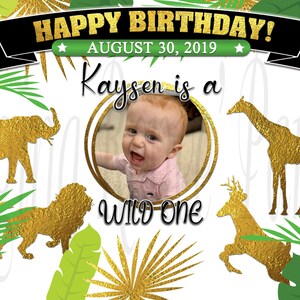 Wild ONE Animal Cracker Box Labels | Wild ONE Party | Wild ONE Birthday ...