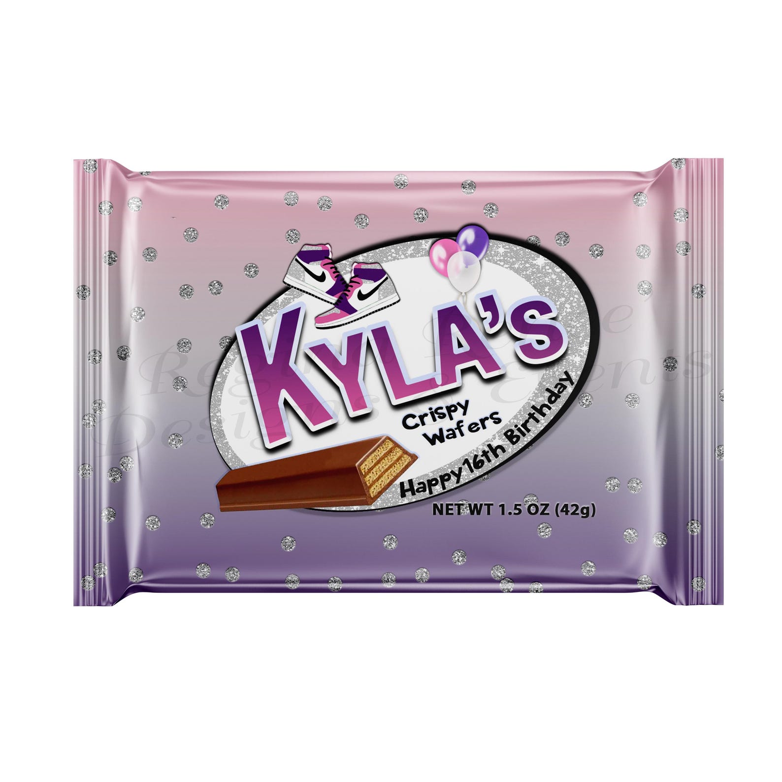 Chocolate Wafer Template & Mockup | Candy Bar Templates | Chocolate ...
