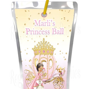 Princess Juice Pouch Labels | Princess Party | Princess Baby Shower ...