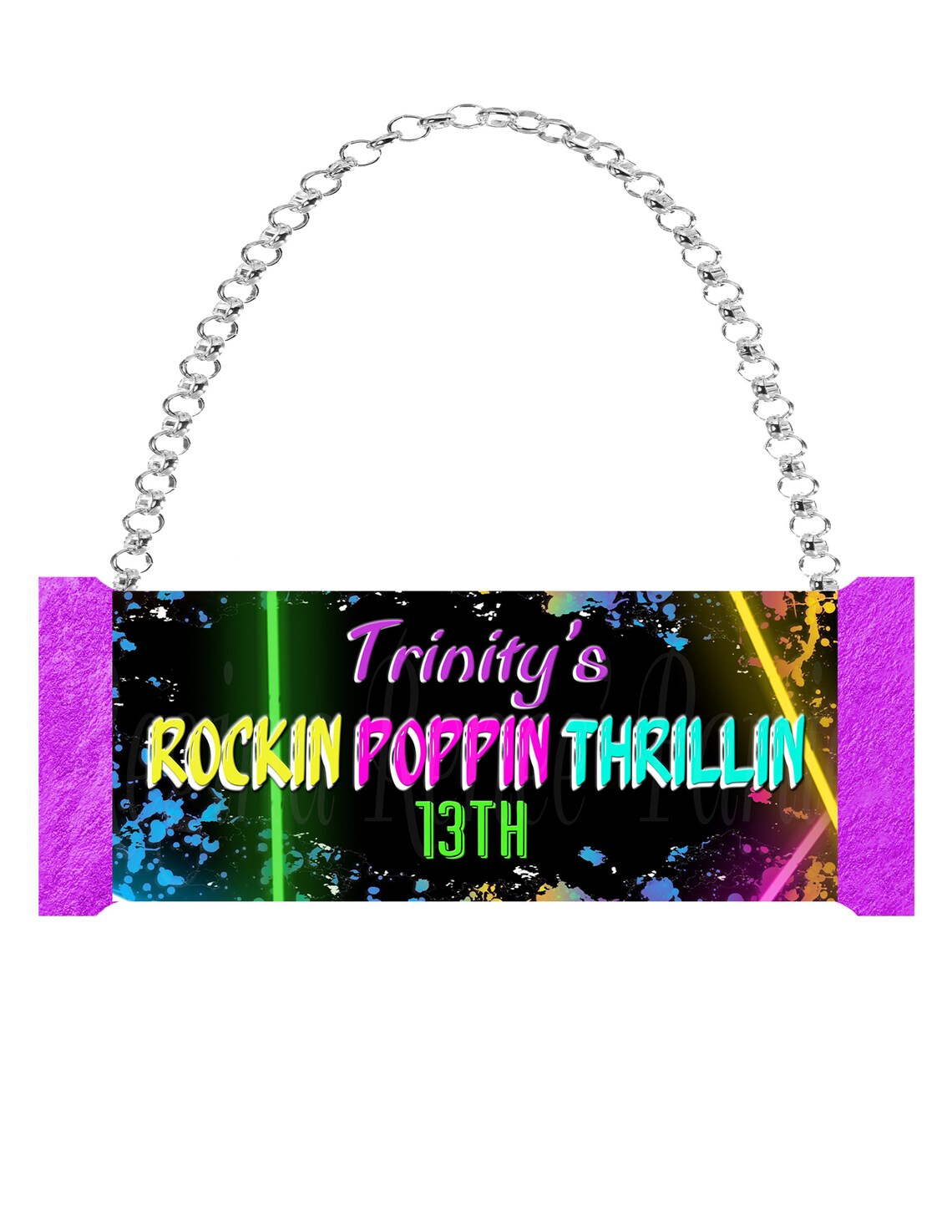 Neon Theme Candy Bar Wrappers Neon Theme Birthday Neon - Etsy