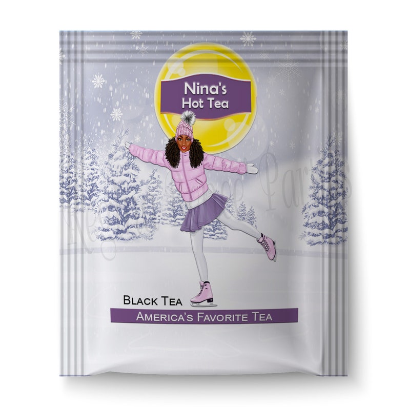 Ice Skating Theme Tea Bag Wrappers Tea Bag Wrappers Drink - Etsy