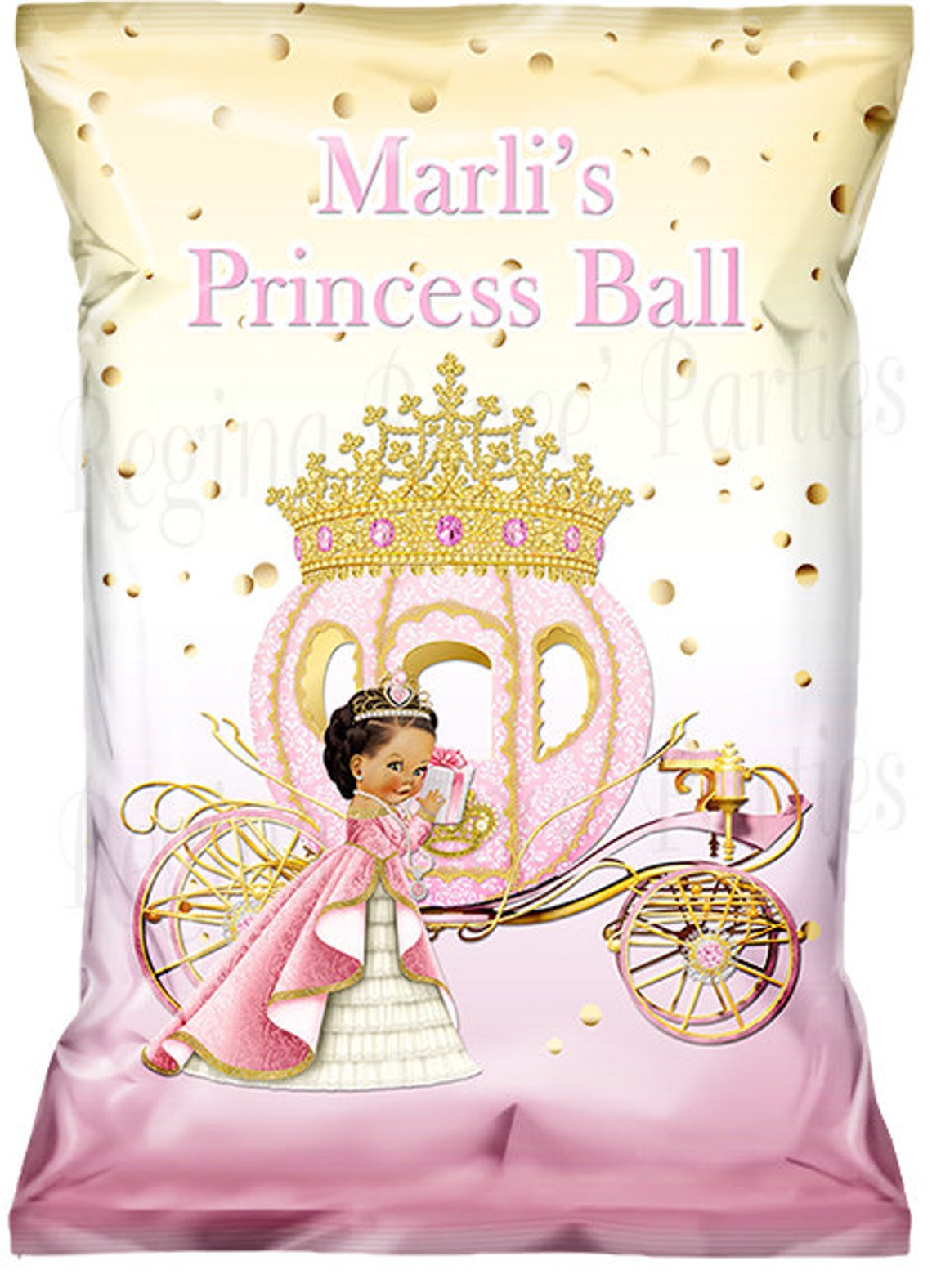 Princess Chip Bags Princess Party Princess Baby Shower | Etsy