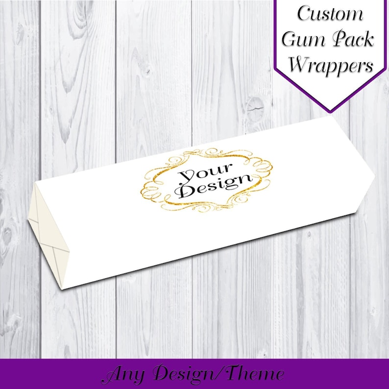 Custom Gum Wrappers | Chewing Gum | Custom Wrappers | Personalized ...