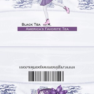 Ice Skating Theme Tea Bag Wrappers | Tea Bag Wrappers | Drink Wrappers ...