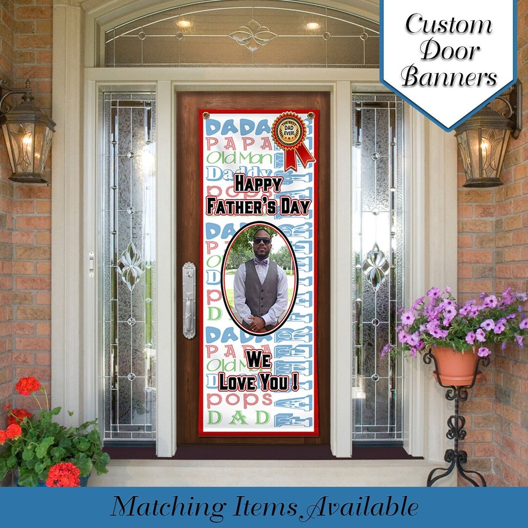Father's Day Door Banners | Happy Father's Day | Father | Dad | Grandpa ...