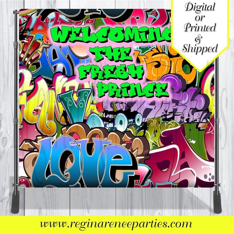 Fresh Prince Backdrop Fresh Princess Backdrop Graffiti - Etsy