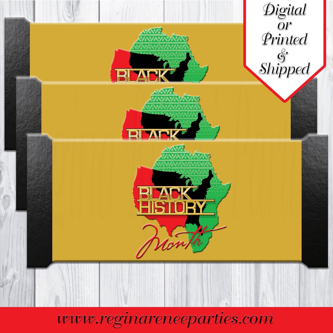 Black History Theme Candy Bar Wrappers Famous African | Etsy