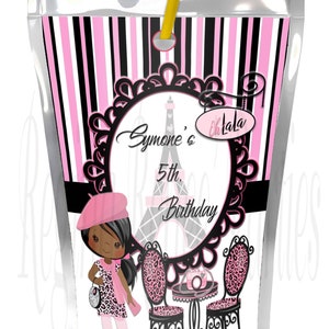 Paris Theme Juice Pouch Labels | Paris Theme Birthday Party | Paris ...