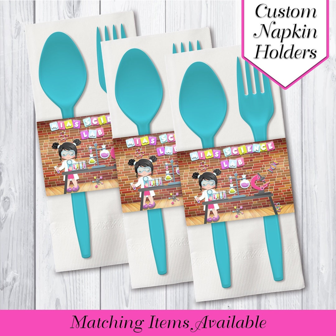 Science Lab Party Napkin Holders Science Lab Birthday Science Lab Theme ...