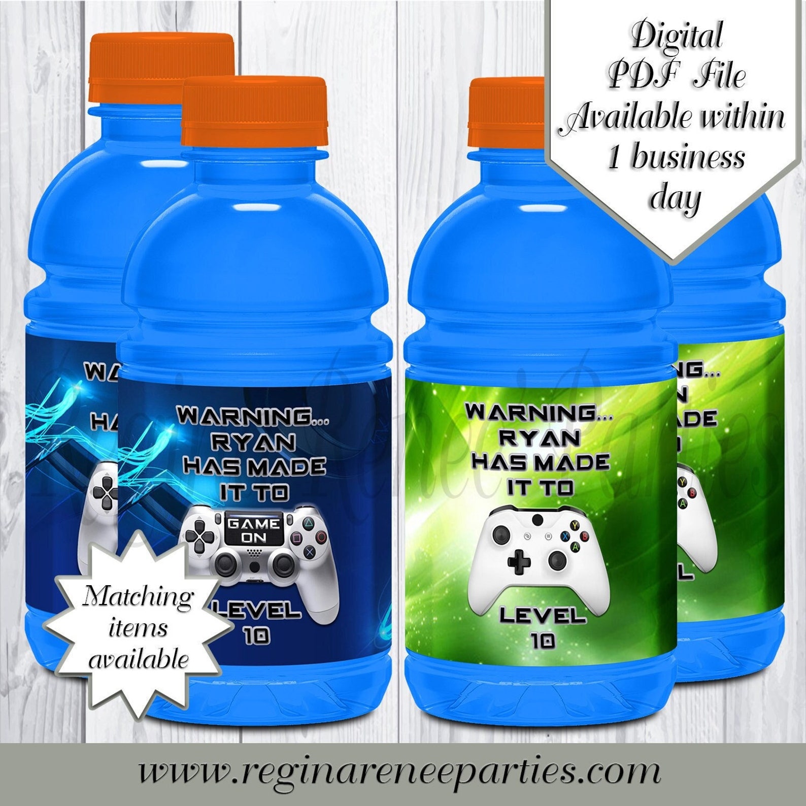 Video Game Theme Bottle Label Video Game Video Game Label - Etsy