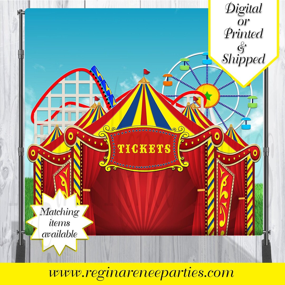 Carnival Backdrop Carnival Birthday Carnival Party Carnival Favors ...