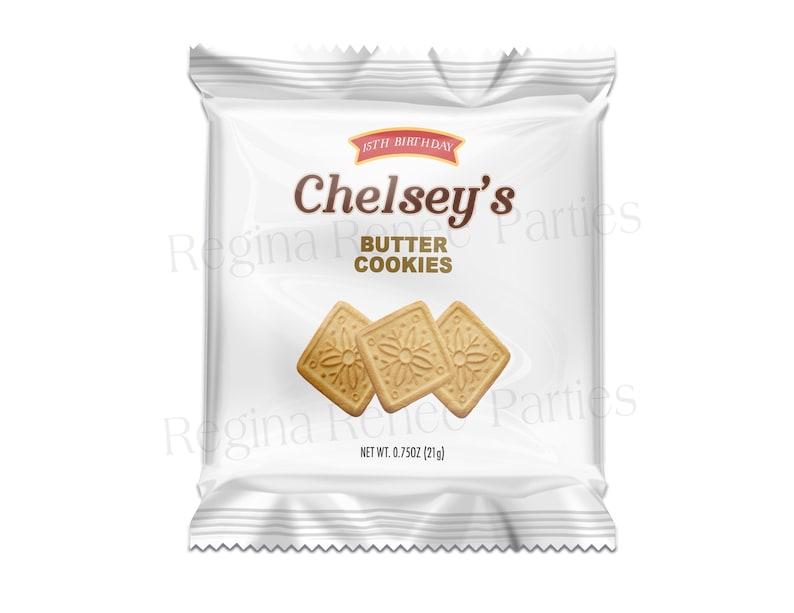 Canva Mini Butter Cookies Bag Template | Cookie Templates | Canva ...
