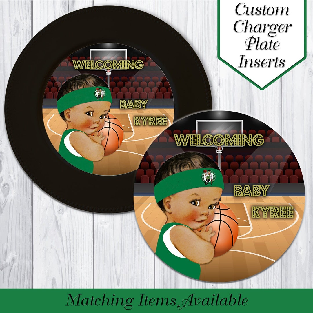Basketball Charger Plate Inserts Basketball Baby Shower Basketball ...