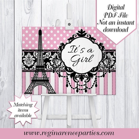Paris Theme Welcome Sign Welcome Sign Paris Birthday Party - Etsy