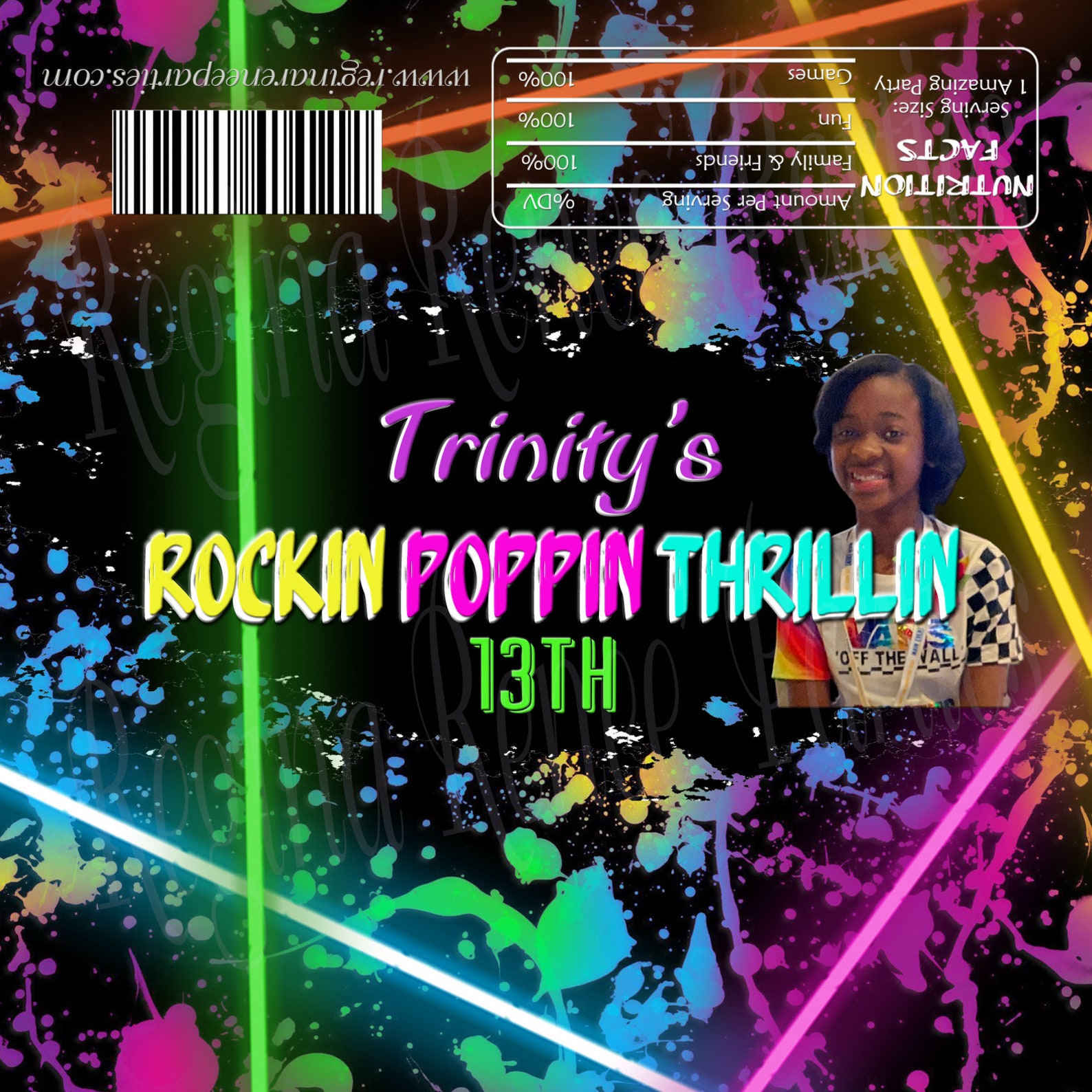 Neon Theme Candy Bar Wrappers Neon Theme Birthday Neon - Etsy