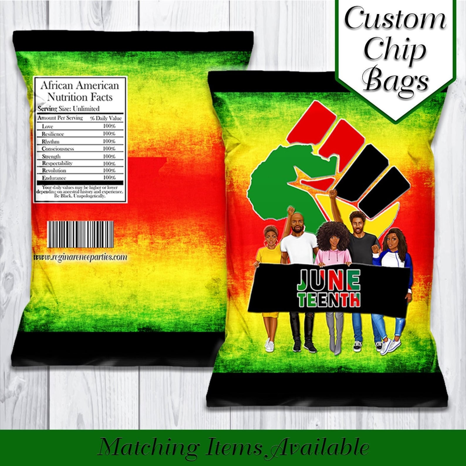 Juneteenth Chip Bags | Juneteenth | Juneteenth Party Supplies | Day of ...