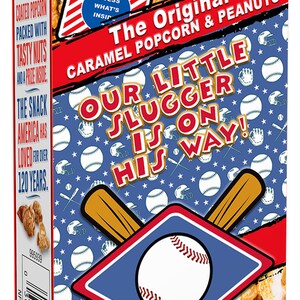 Caramel Popcorn Box Template and Mockup | Popcorn Templates | Popcorn ...