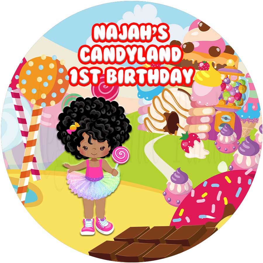 Candyland Large Lollipops Labels Candyland Birthday - Etsy