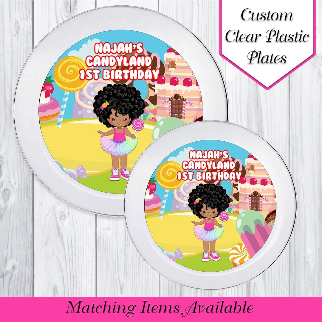 Candyland Theme Party Plates | Candyland Plates | Candyland Party Decor ...