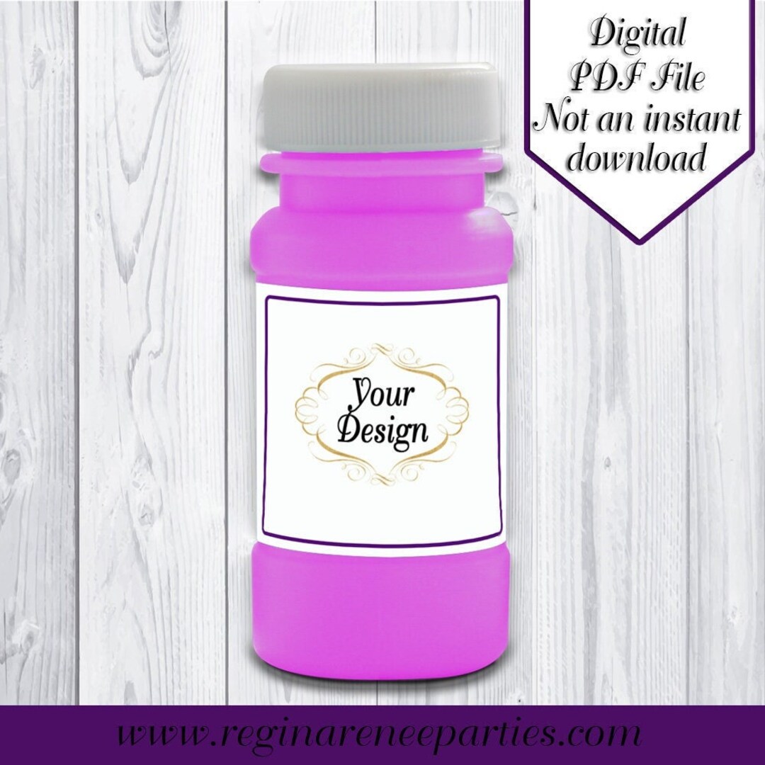 Bubble Bottle Labels Bubbles Favors Custom Labels Personalized Labels ...