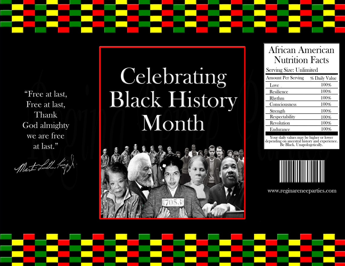 Black History Theme Chip Bags | Famous African Americans | Black ...