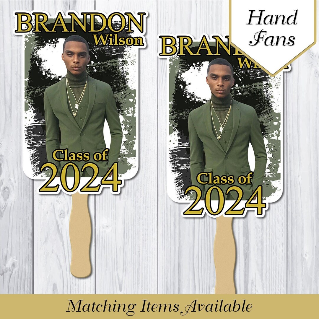 Graduation Hand Fans Class of 2024 Congrats Custom Graduation Fans ...
