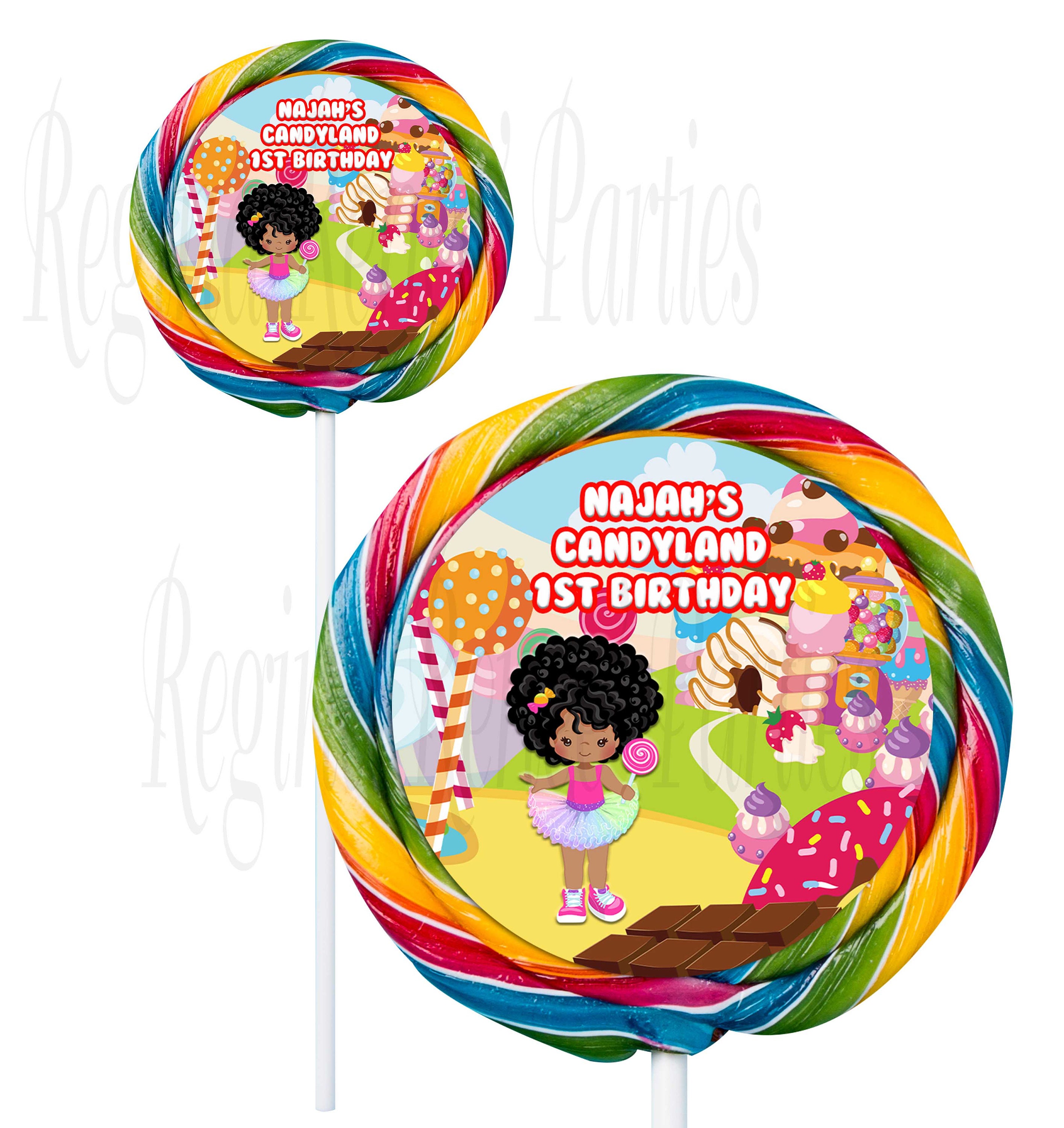 Candyland Large Lollipops Labels Candyland Birthday | Etsy