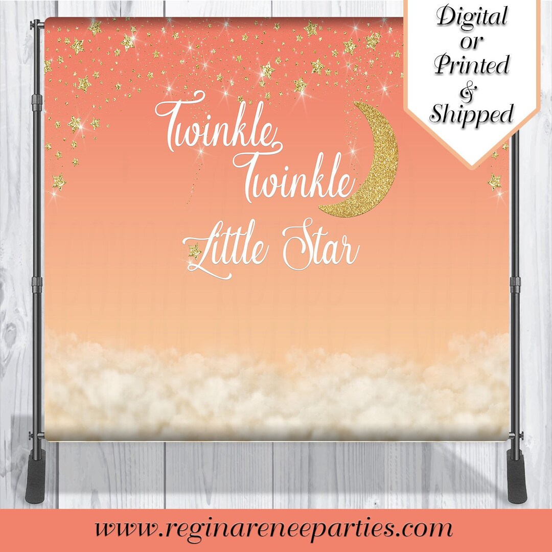 Twinkle Twinkle Little Star Backdrop Twinkle Twinkle Little - Etsy