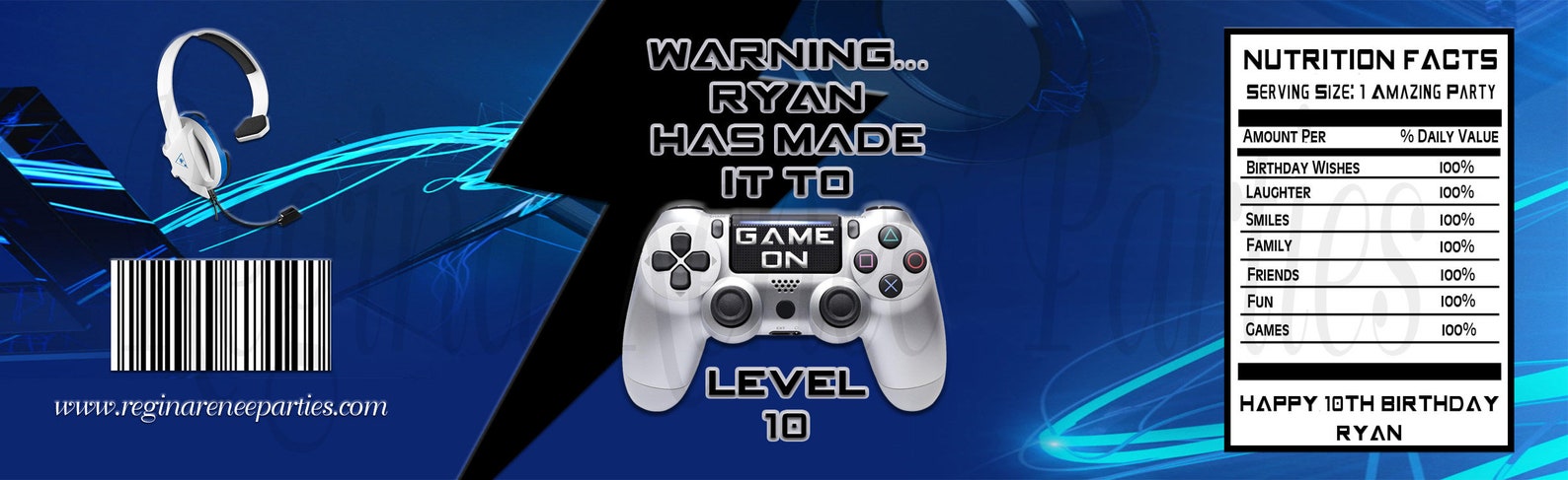 Video Game Theme Bottle Label Video Game Video Game Label - Etsy