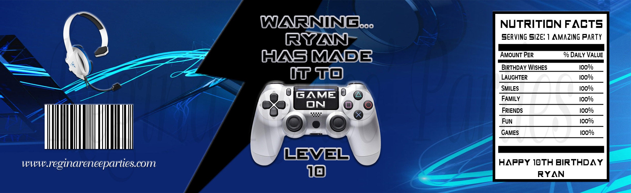 Video Game Theme Bottle Label Video Game Video Game Label - Etsy