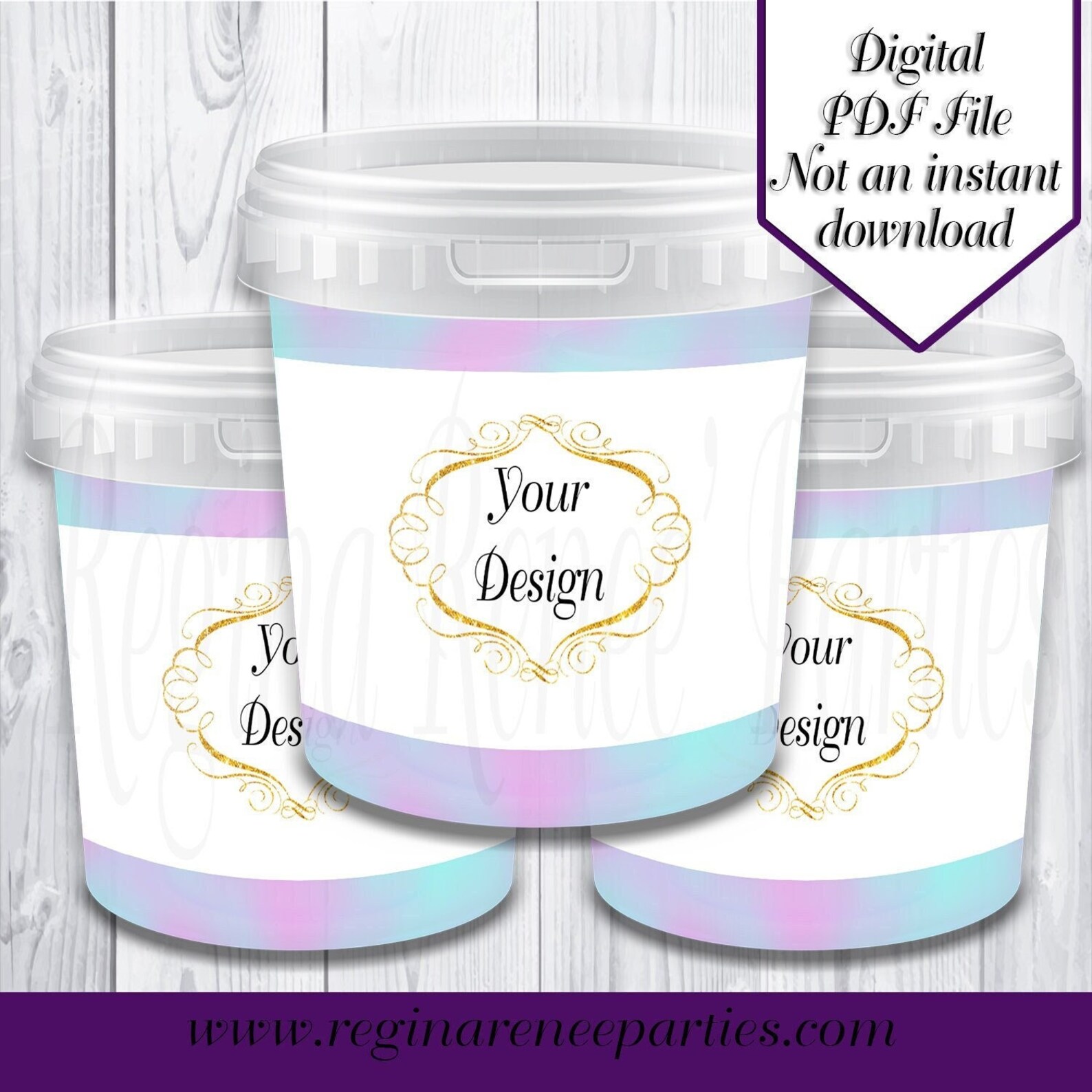 Cotton Candy Container Labels Cotton Candy Favors Custom | Etsy