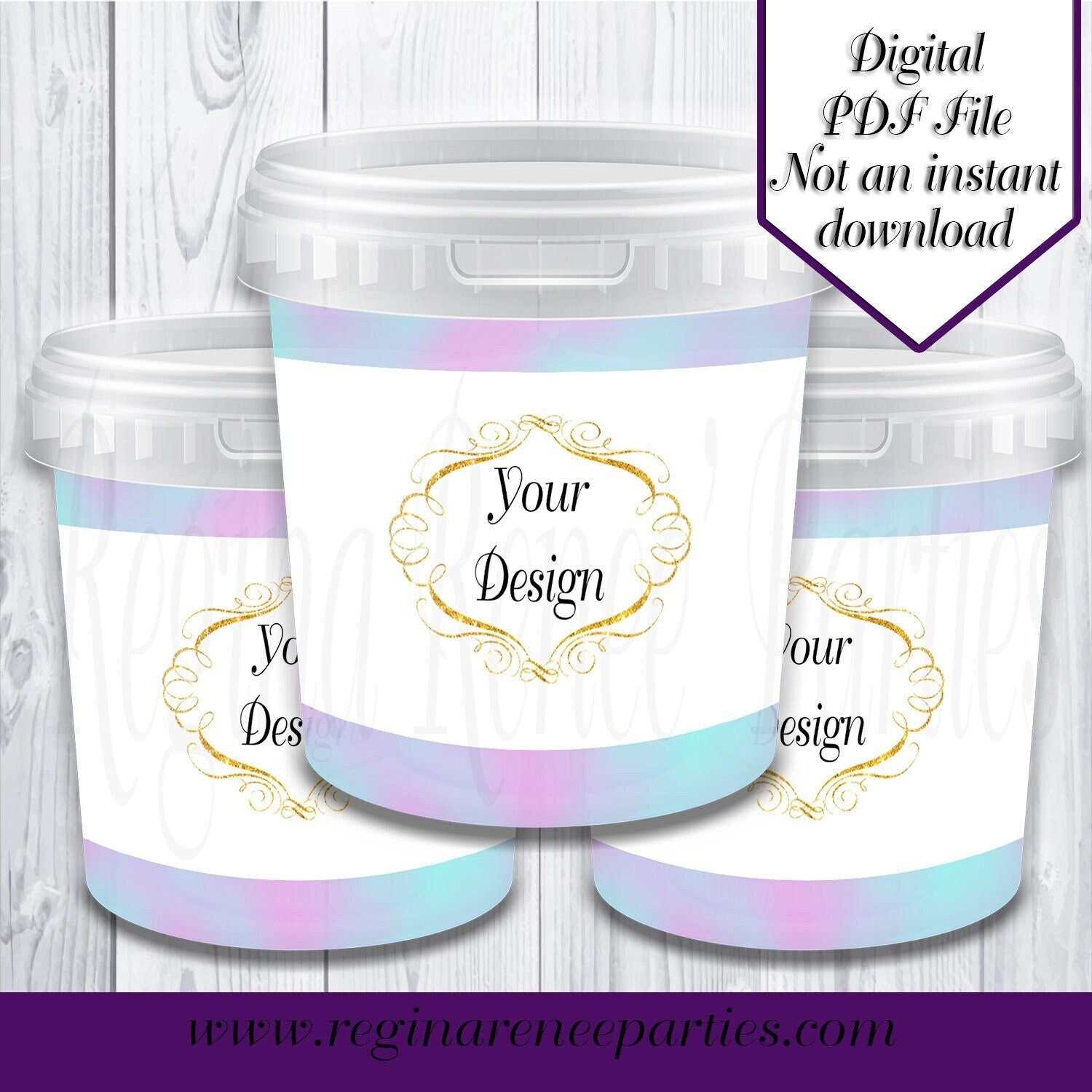 Cotton Candy Container Labels Cotton Candy Favors Custom | Etsy