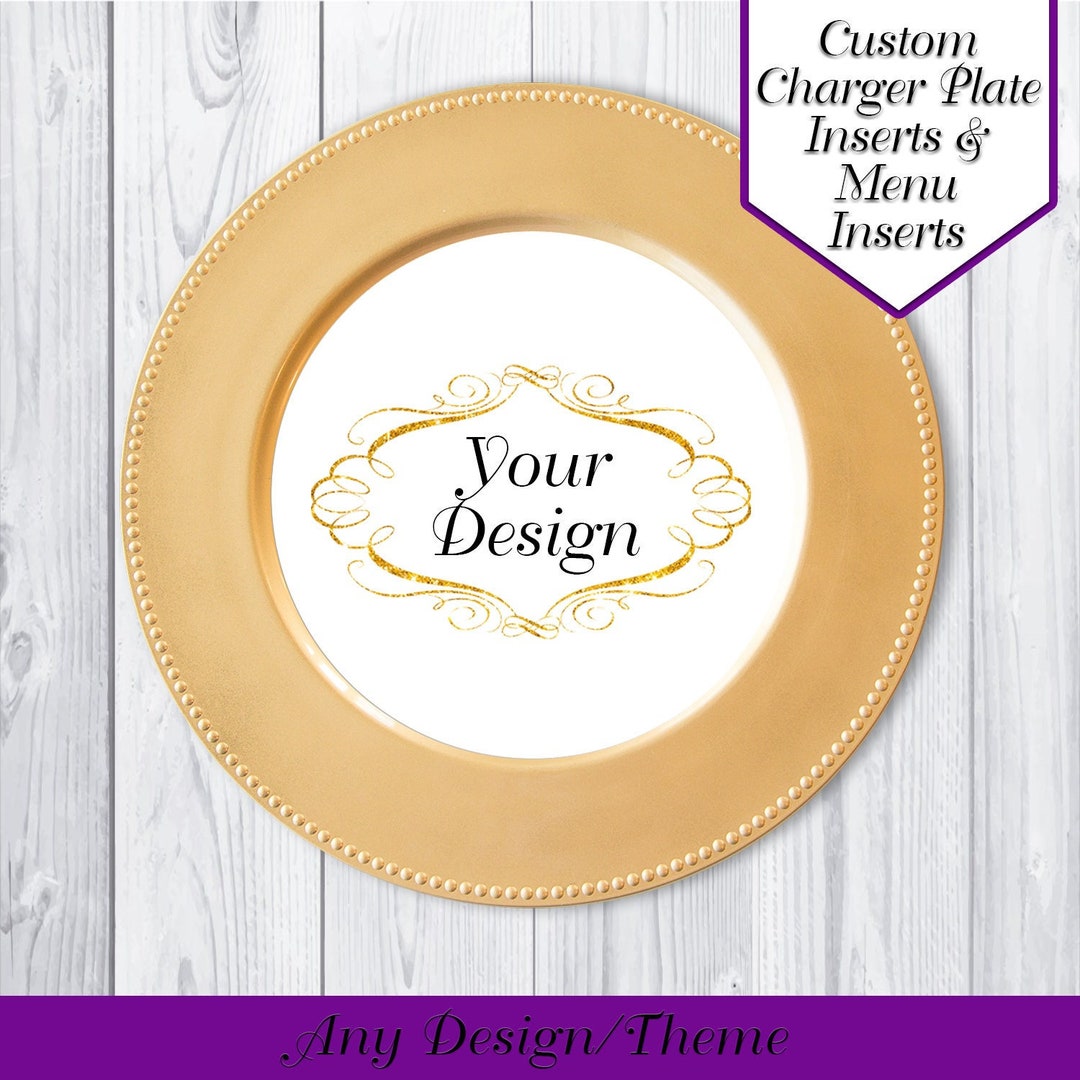 Charger Plate Inserts & Menu Cards Charger Inserts Menu Cards Weddings ...