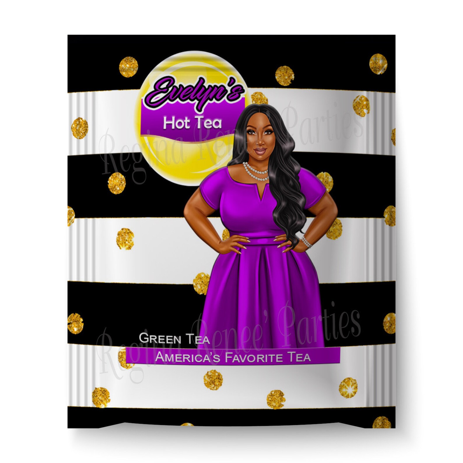 Sip With Class Tea Bag Wrappers Tea Bag Wrappers Drink - Etsy