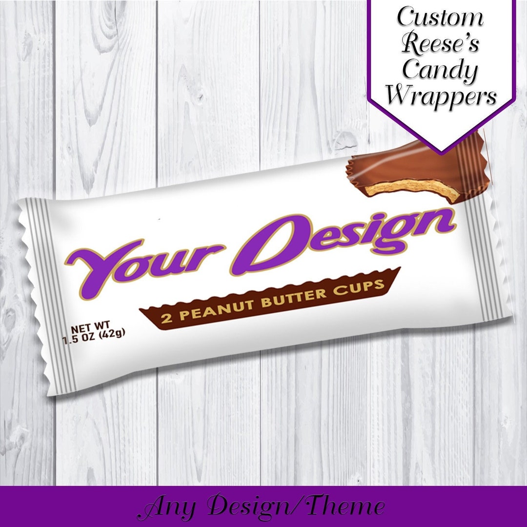 Peanut Butter Cup Candy Bag Wrappers | Party Favors | Candy Favors ...