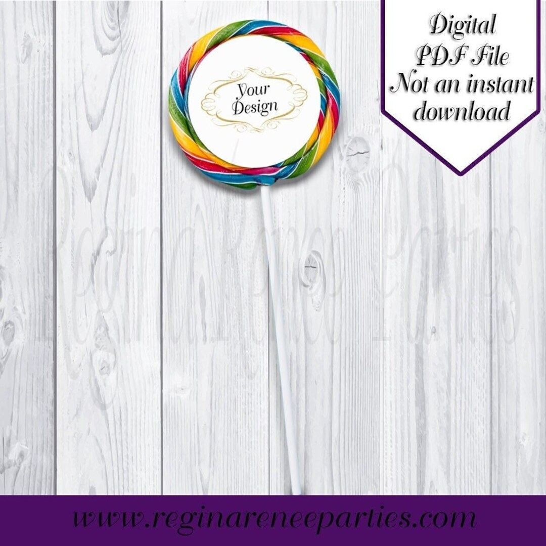 Lolllipop Labels & Sucker Covers Lollipops Suckers Party Favors Party ...