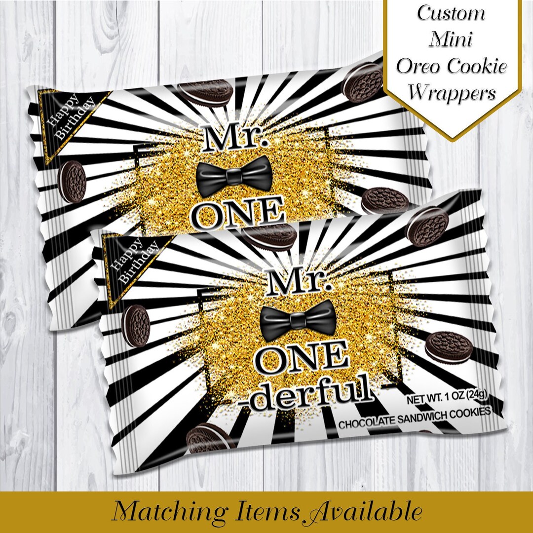 Mr. One-derful Cookie Packs Mr. ONE Derful Birthday Party Ist Birthday ...