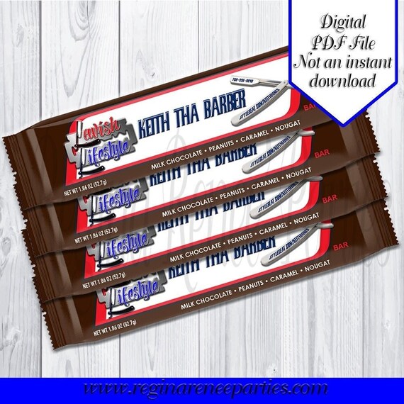 Custom Candy Bar Wrappers Candy Favors Treat Wrappers - Etsy