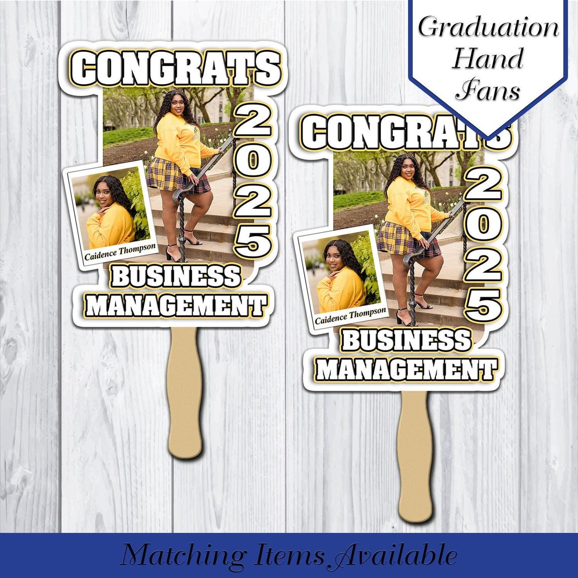 Graduation Hand Fans | Class of 2026 | Custom Graduation Fans | College ...