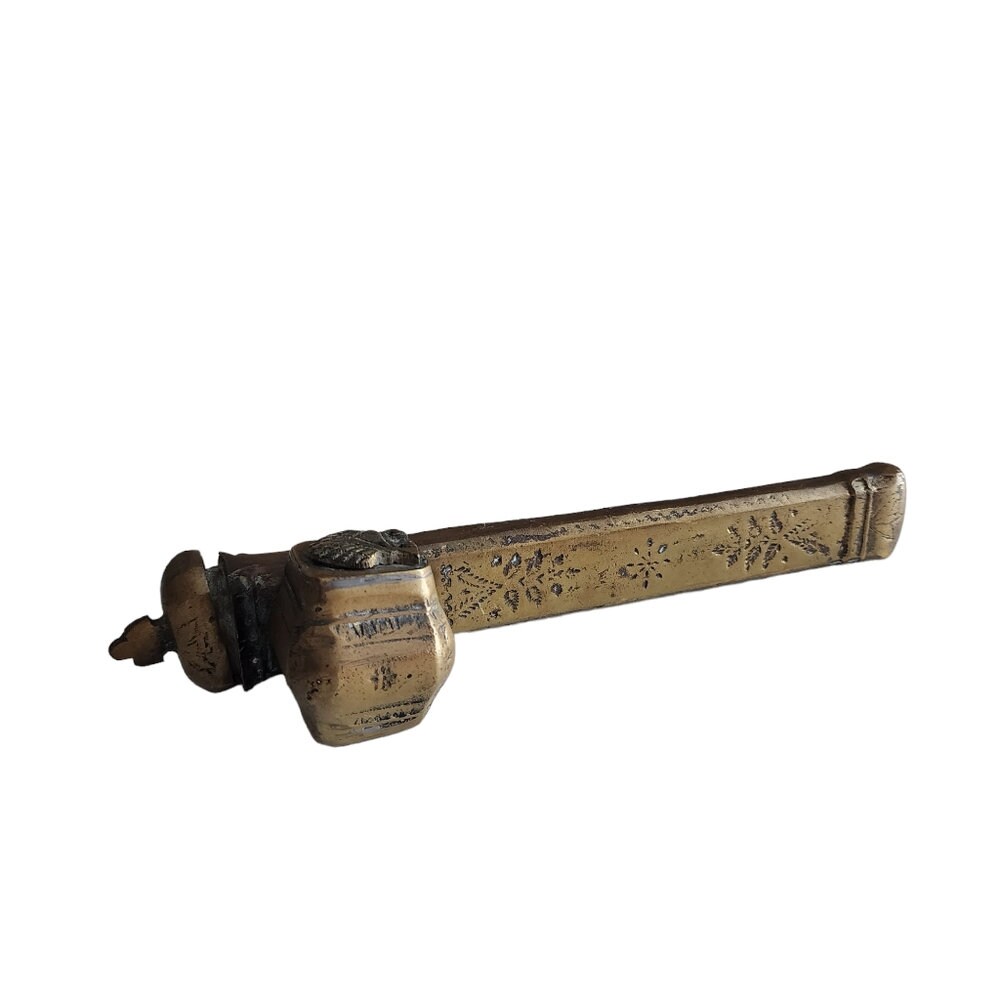 ANTIQUE Brass Middle Eastern Travelers Inkwell and Quill Case - Etsy