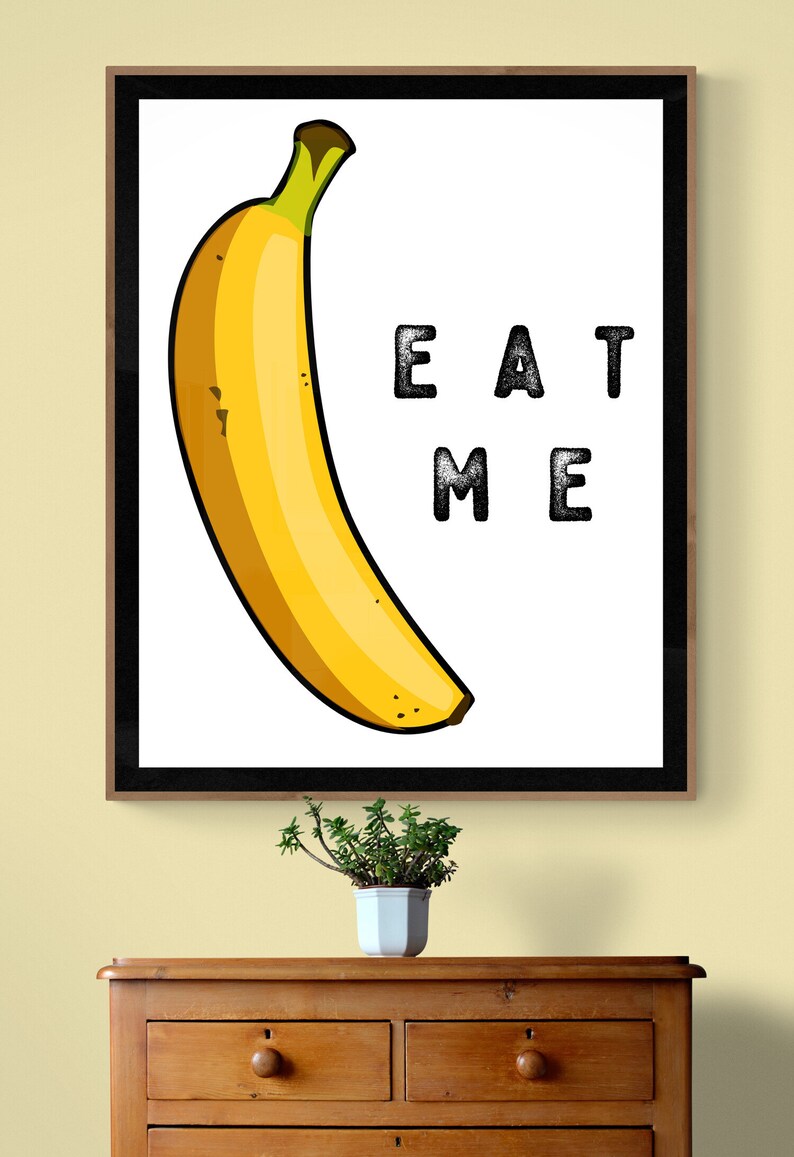 Humorous Banana Printable Artwork - Etsy