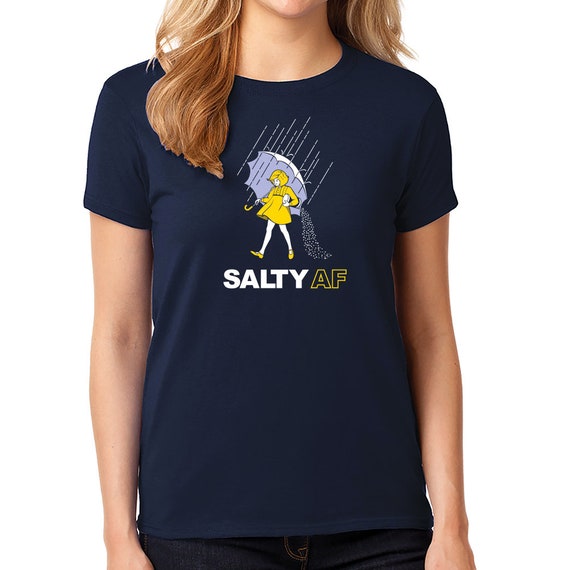 Salty AF Salt Girl Novelty Unisex Mens and Womens T-shirt | Etsy