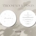 Pearl Embellished Wedding Dinner Menus, Round Shaped Menus, Printed ...
