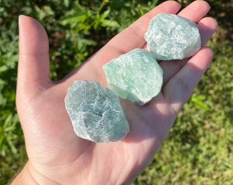 LARGE FLUORITE Crystals Grade A Raw Green Fluorite Rough - Etsy