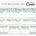 Greenery Etsy Banner Canva Template, Etsy Branding Kit, Etsy Shop ...