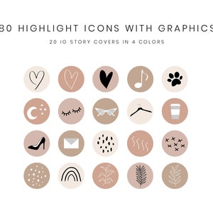 Earth Tones Instagram Story Highlight Icons Autumn IG Highlight Icons ...