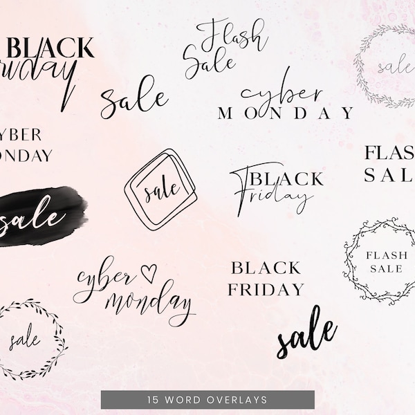 Text Overlays - Etsy